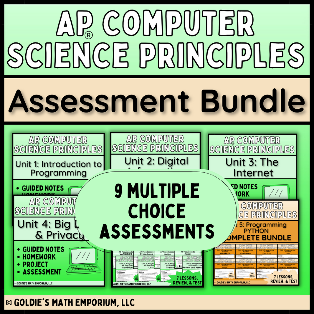 AP® Computer Science Principles – Goldie's Math Emporium