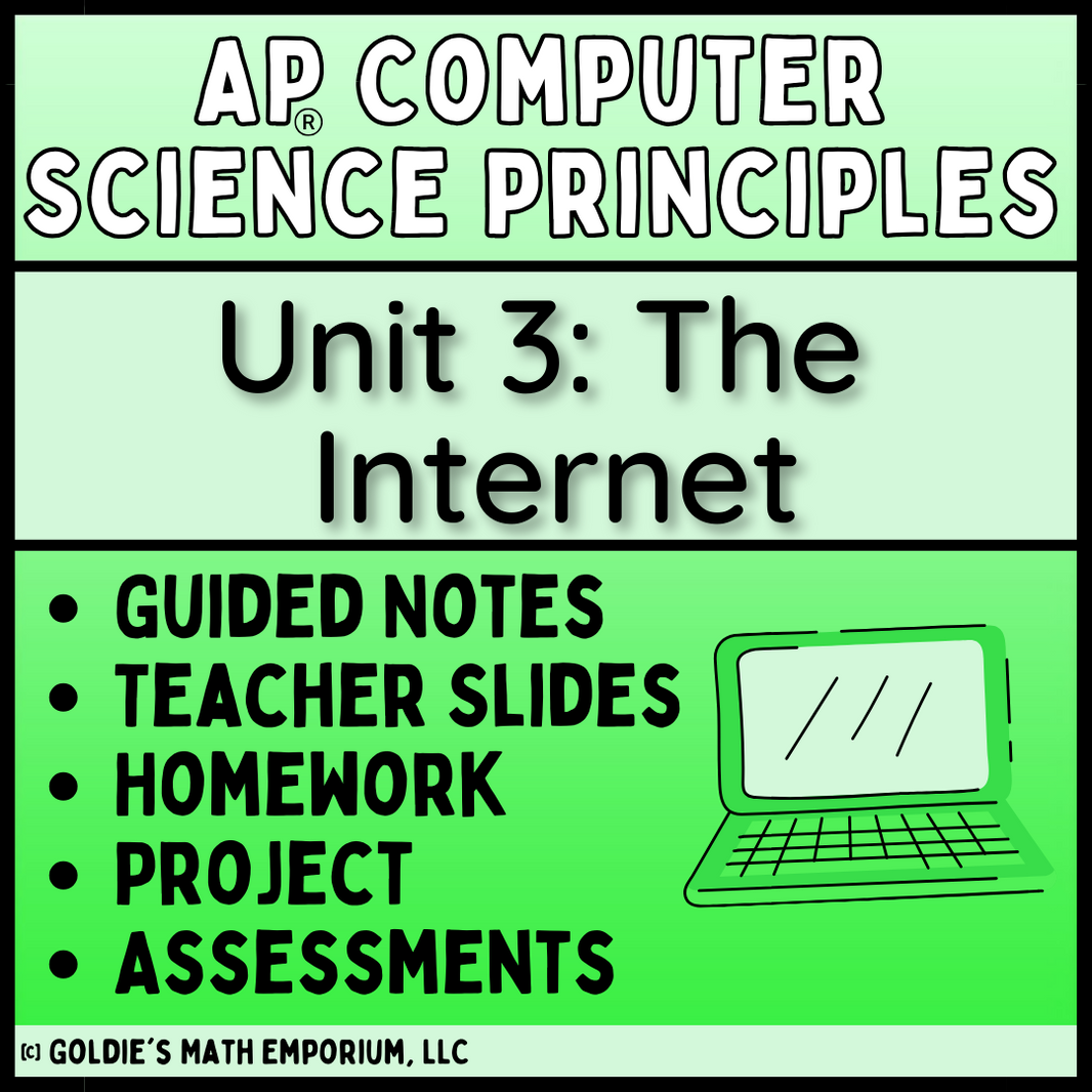AP® Computer Science Principles – Goldie's Math Emporium