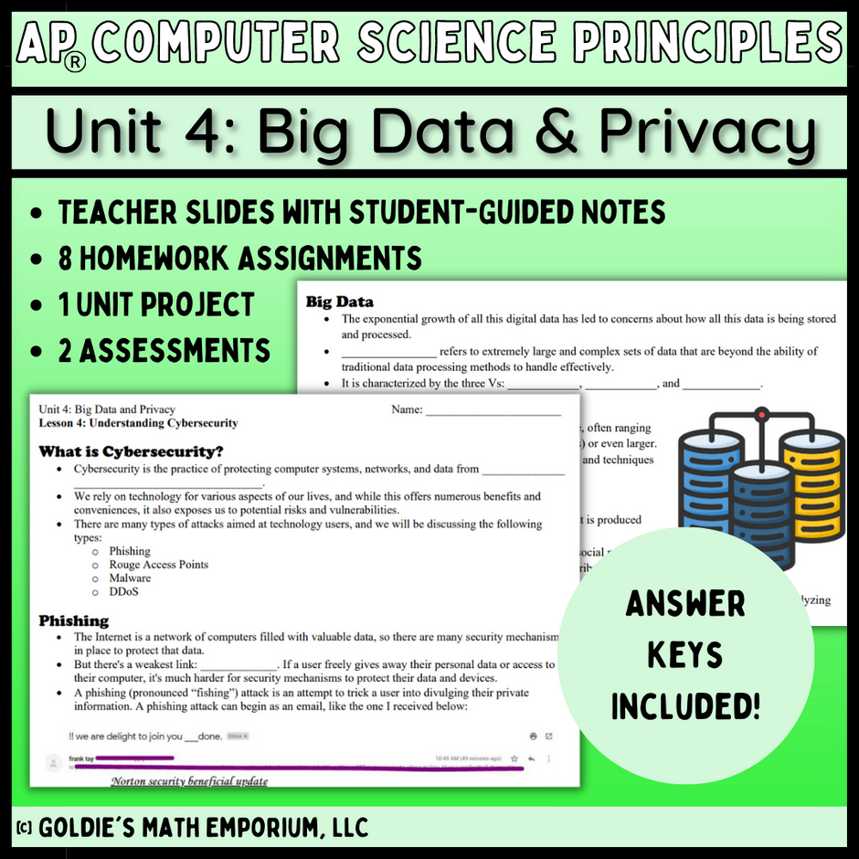 AP® Computer Science Principles – Goldie's Math Emporium