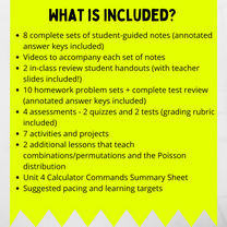 Goldie’s AP® Statistics UNIT 4 PLANS – Probability and Random Variable ...