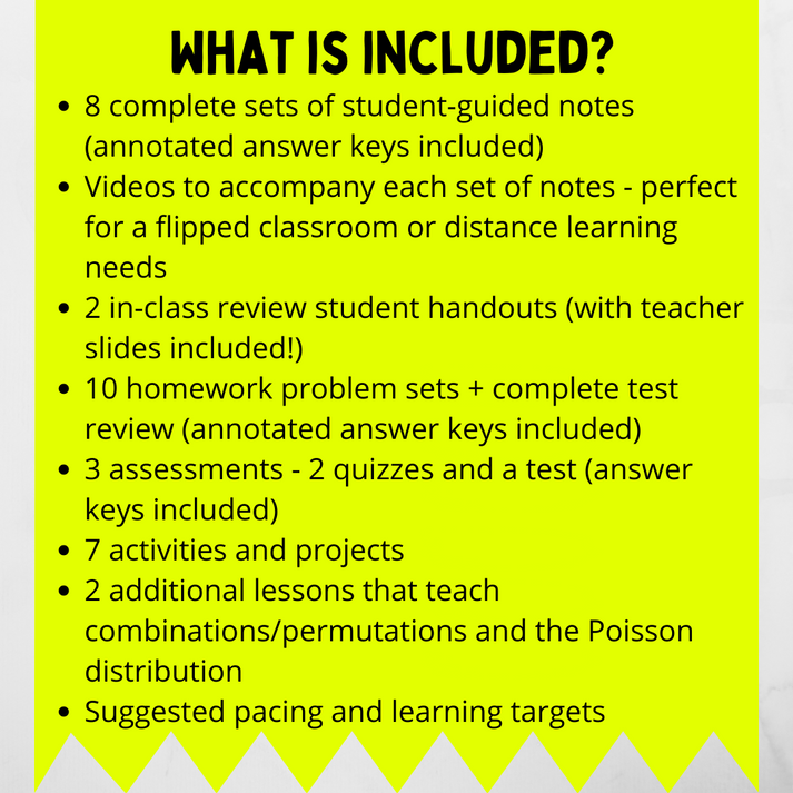 Goldie’s AP® Statistics UNIT 4 PLANS – Probability and Random Variable ...