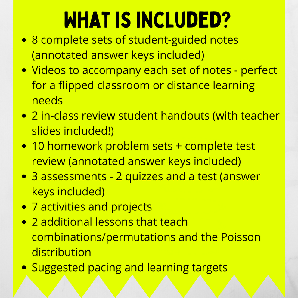 Goldie’s AP® Statistics UNIT 4 PLANS – Probability and Random Variable ...