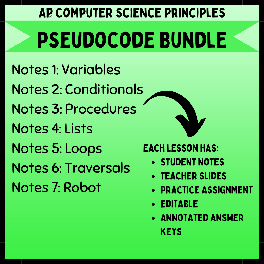 Goldies Ap® Computer Science Principles Unit 5 Programming Ap® Pseu
