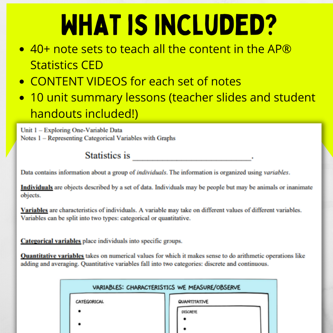 AP® Statistics – Goldie's Math Emporium