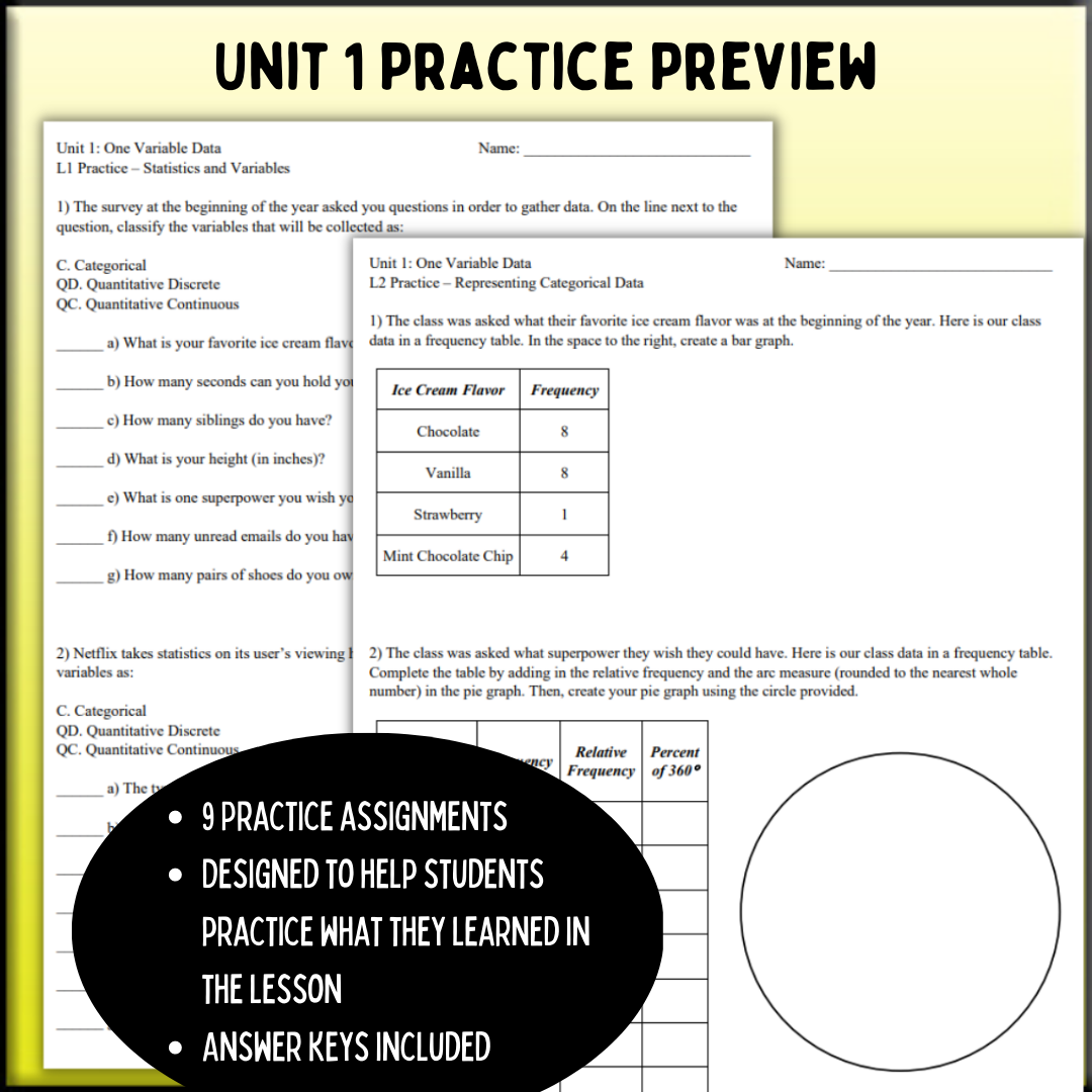 Statistics: One Variable Data – Goldie's Math Emporium