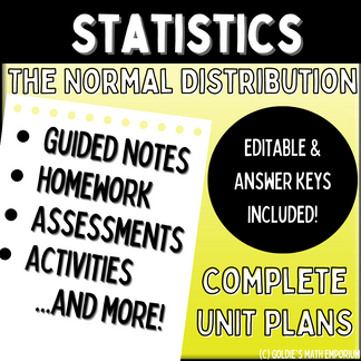 Statistics: The Normal Distribution – Goldie's Math Emporium